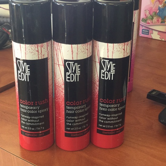 style edit | Other | Temporary Hair Color Spray Red | Poshmark